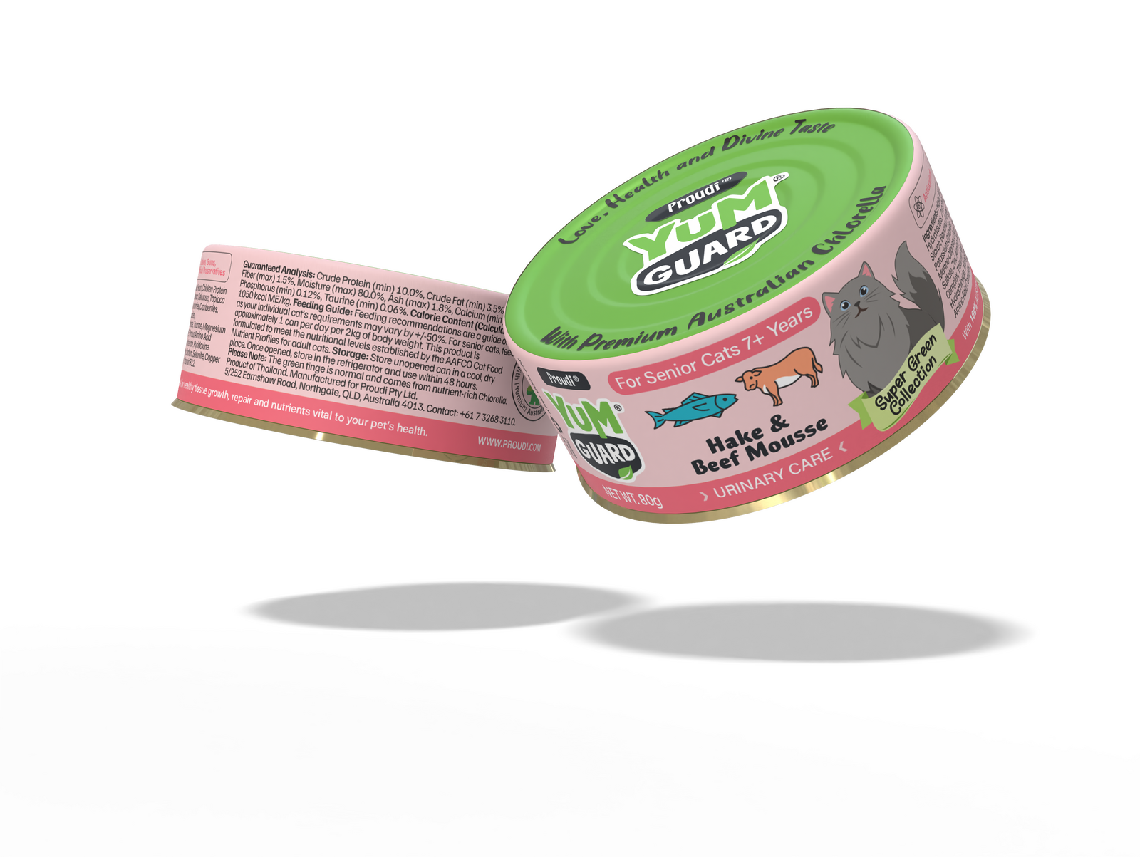 YUMGUARD SNR URINARY CARE HAKE & BEEF 12 PK80G (OM12) - Yumguard